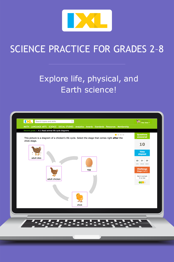 IXL - Earth's rotation and orbit (Year 5 science practice)