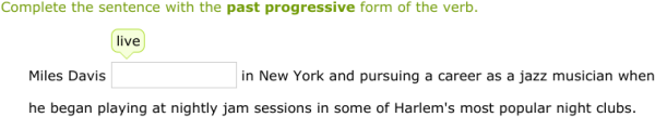 IXL - Form the progressive verb tenses (Year 9 English practice)