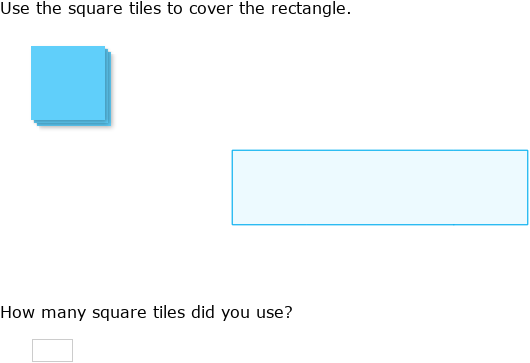 IXL - Tile a rectangle with squares (Year 2 maths practice)