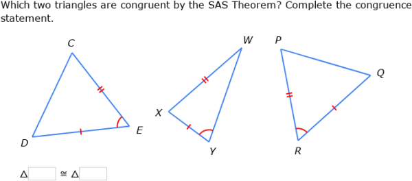 IXL - SSS and SAS Theorems (Year 10 maths practice)
