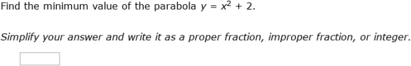 IXL - Find the maximum or minimum value of a quadratic function (Year ...