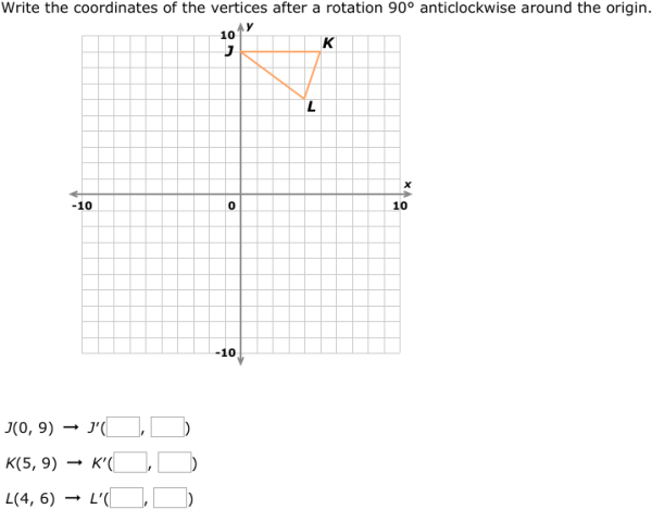 Ixl Rotations Find The Coordinates Year 8 Maths Practice
