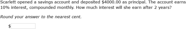 IXL - Compound interest: word problems (Year 12 maths practice)