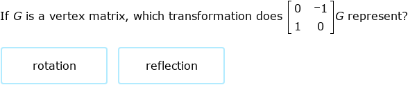IXL - Identify transformation matrices (Year 10 maths practice)