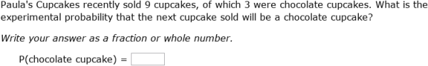IXL - Experimental probability (Year 6 maths practice)