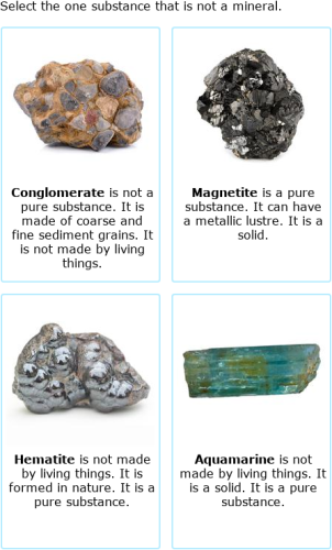 IXL - Identify minerals using properties (Year 3 science practice)