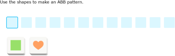 IXL - Make a repeating pattern (Year 2 maths practice)