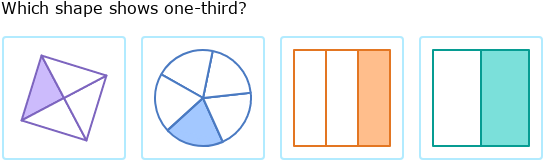 IXL - Thirds (Year 2 maths practice)
