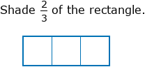 IXL - Show fractions: area models (Year 3 maths practice)