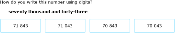 IXL - Writing numbers up to ten thousands: convert words to digits ...