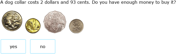IXL - Purchases - do you have enough money - up to $5 (Year 2 maths ...