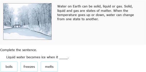 IXL - Water on Earth (Year 3 science practice)