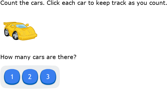 IXL - Learn to count to 3 (Foundation maths practice)