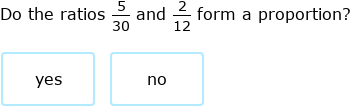 IXL - Do the ratios form a proportion? (Year 8 maths practice)