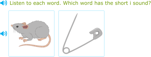 IXL - Find the short i word (Foundation English practice)