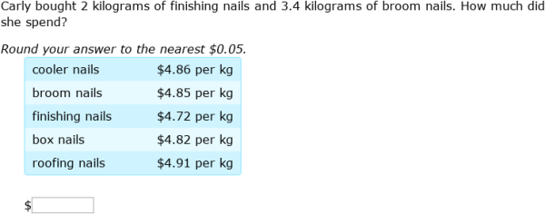IXL - Word problems with money (Year 9 maths practice)