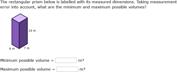 IXL - Minimum and maximum area and volume (Year 9 maths practice)