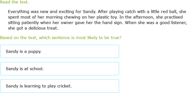 IXL - Draw inferences from a text (Year 4 English practice)