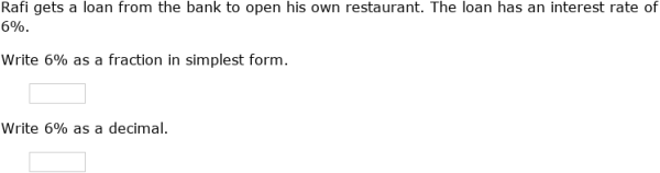 IXL - Convert between percents, fractions and decimals: word problems ...