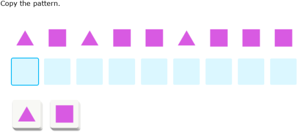 IXL - Growing patterns (Year 2 maths practice)