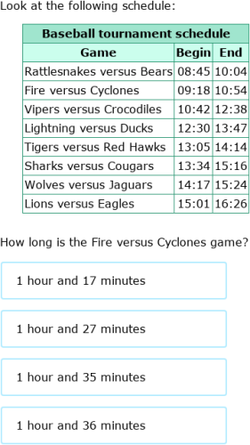 IXL - Schedules - 24-hour time (Year 5 maths practice)