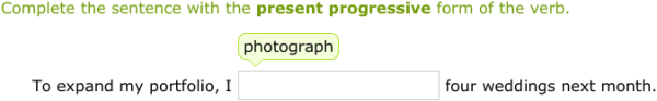 IXL - Form the progressive verb tenses (Year 7 English practice)
