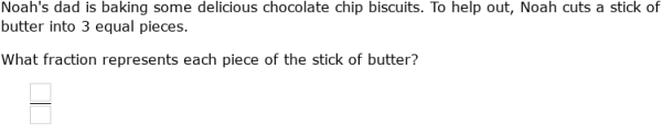IXL - Unit fractions: word problems (Year 3 maths practice)