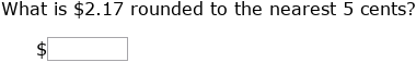 IXL - Round to the nearest five cents (Year 3 maths practice)