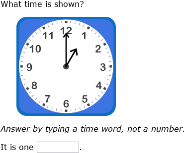 IXL - Time words: o'clock, half, quarter (Year 2 maths practice)