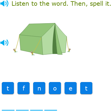 IXL - Spell the short vowel word (Year 1 English practice)