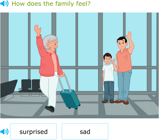 IXL - Which feeling matches the picture? (Foundation English practice)