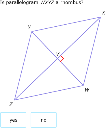IXL - Properties of rhombuses (Year 8 maths practice)