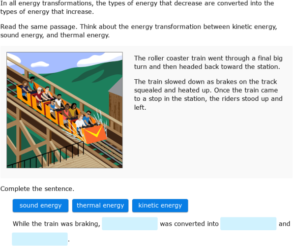 IXL - Explore energy transformations: roller coaster ride (Year 7 ...