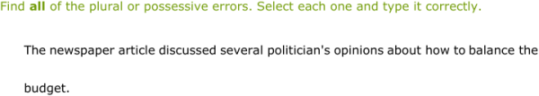 IXL - Identify and correct errors with plural and possessive nouns ...