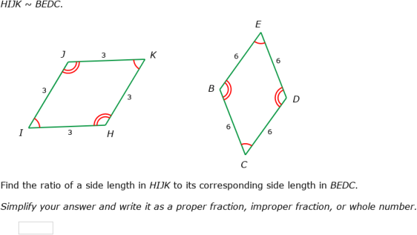 IXL - Ratios in similar figures (Year 10 maths practice)