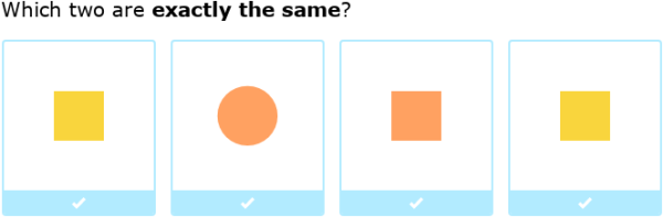 IXL - Same and different (Foundation maths practice)