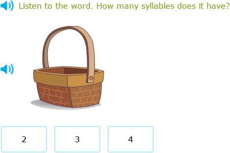 IXL - How many syllables does the word have? (Year 2 English practice)