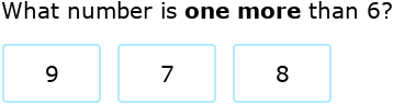 IXL - One more and one less - up to 10 (Foundation maths practice)