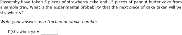 IXL - Experimental probability (Year 8 maths practice)