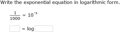 IXL - Convert between exponential and logarithmic form: rational bases ...