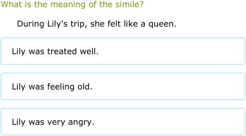 IXL - Determine the meanings of similes and metaphors (Year 4 English ...