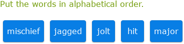 IXL - Order alphabetically based on the first two letters (Year 5 ...