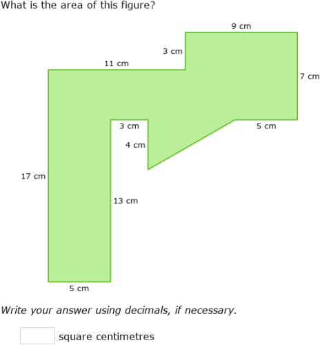 IXL - Area of compound figures with triangles (Year 8 maths practice)