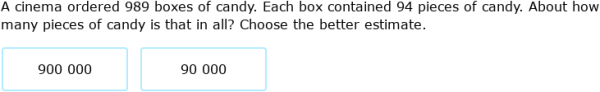 IXL - Estimate to solve word problems (Year 7 maths practice)