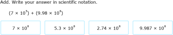 IXL - Add and subtract numbers written in scientific notation (Year 9 ...