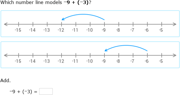 IXL - Add integers using number lines (Year 7 maths practice)