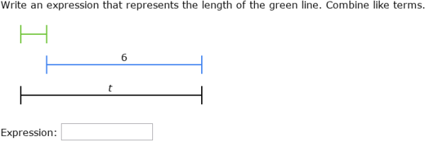 IXL - Write variable expressions from diagrams (Year 8 maths practice)