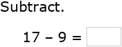 IXL - Subtracting 9 (Year 1 maths practice)