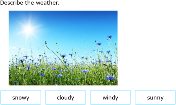IXL - Describe the weather (Year 1 science practice)