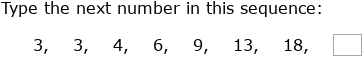 IXL - Number sequences: mixed review (Year 6 maths practice)